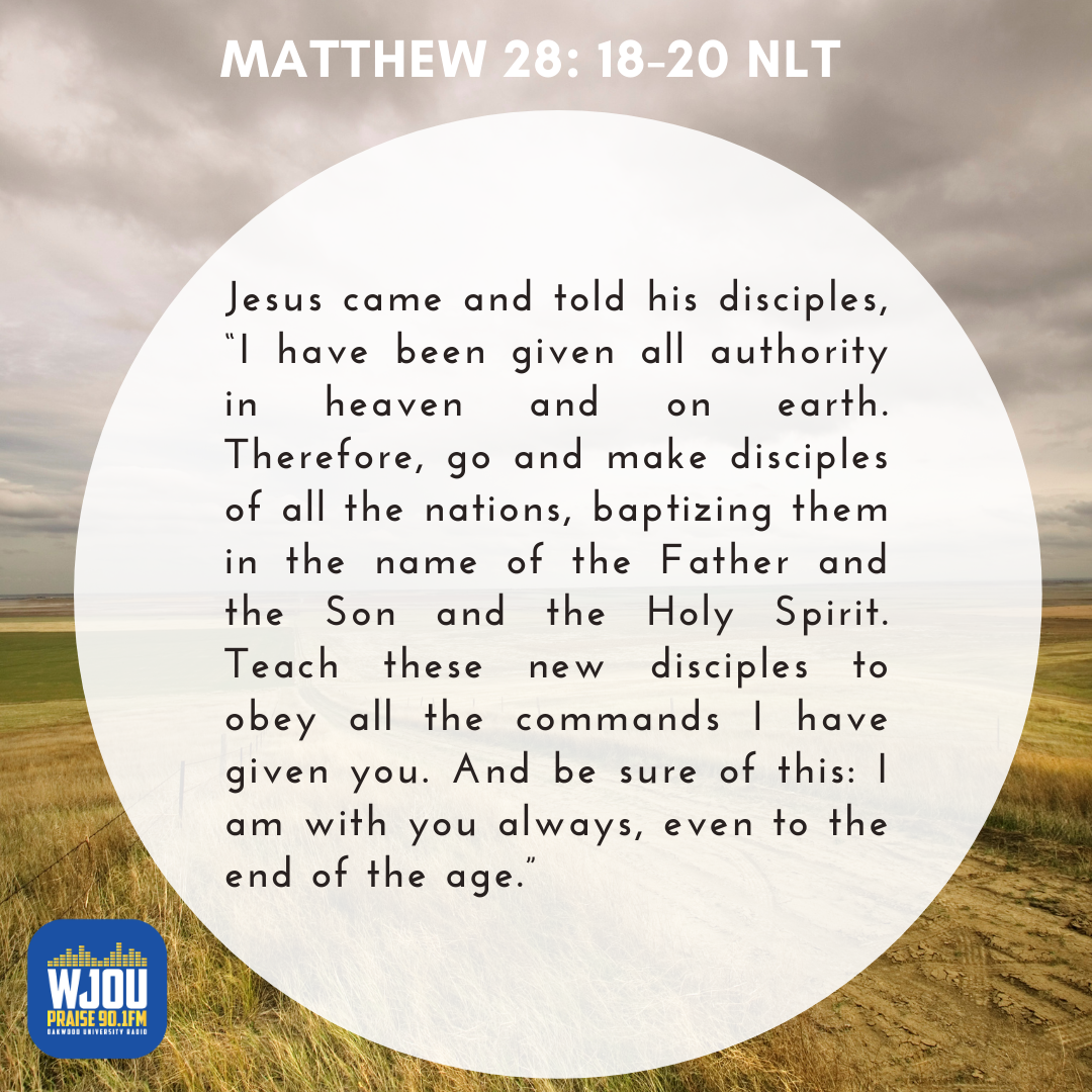 5 9 22 Go Make Disciples WJOU 5 9 22 Go Make Disciples WJOU